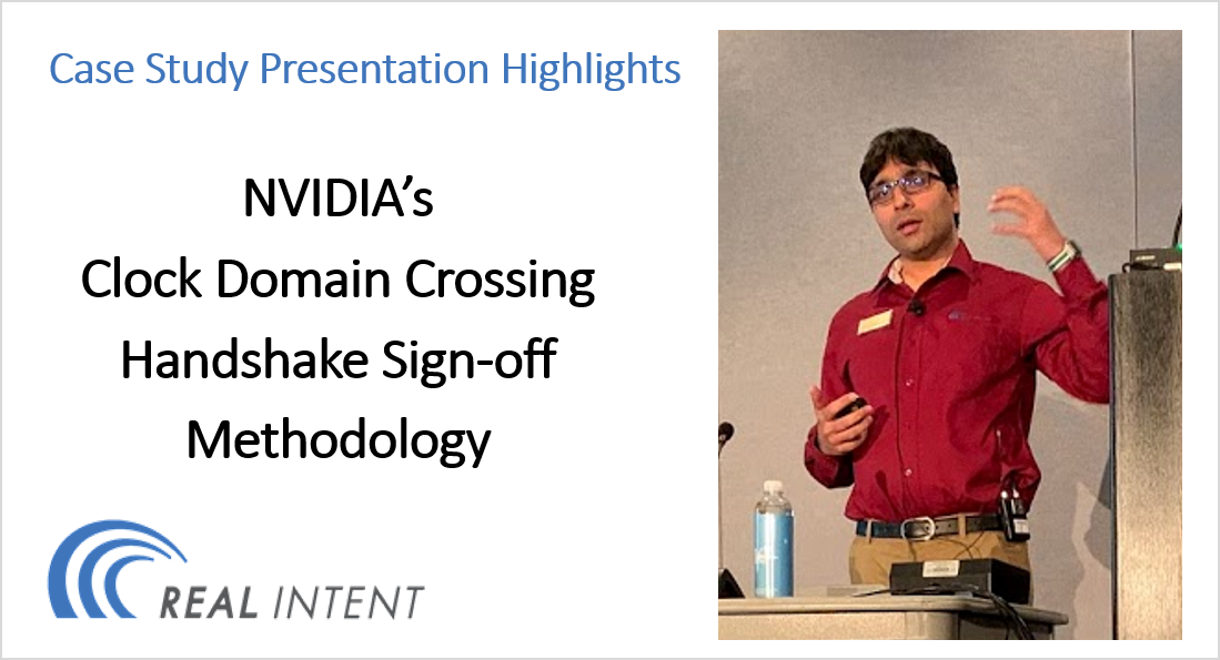 CDC Handshake Sign-off Methodology - Nvidia - Real Intent Meridian CDC CDC Handshake Sign-off Methodology - Nvidia - Real Intent Meridian CDC